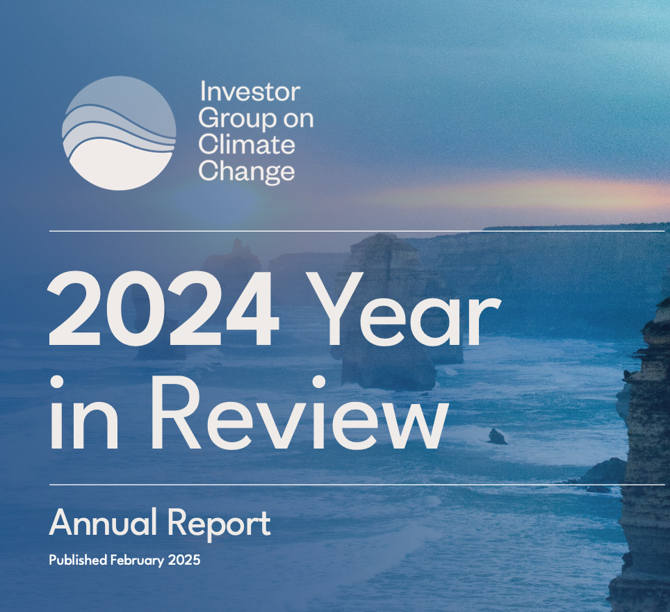 IGCC 2024 Annual Report: A Transformative Year for Investor Climate Action - Investor Group on ...